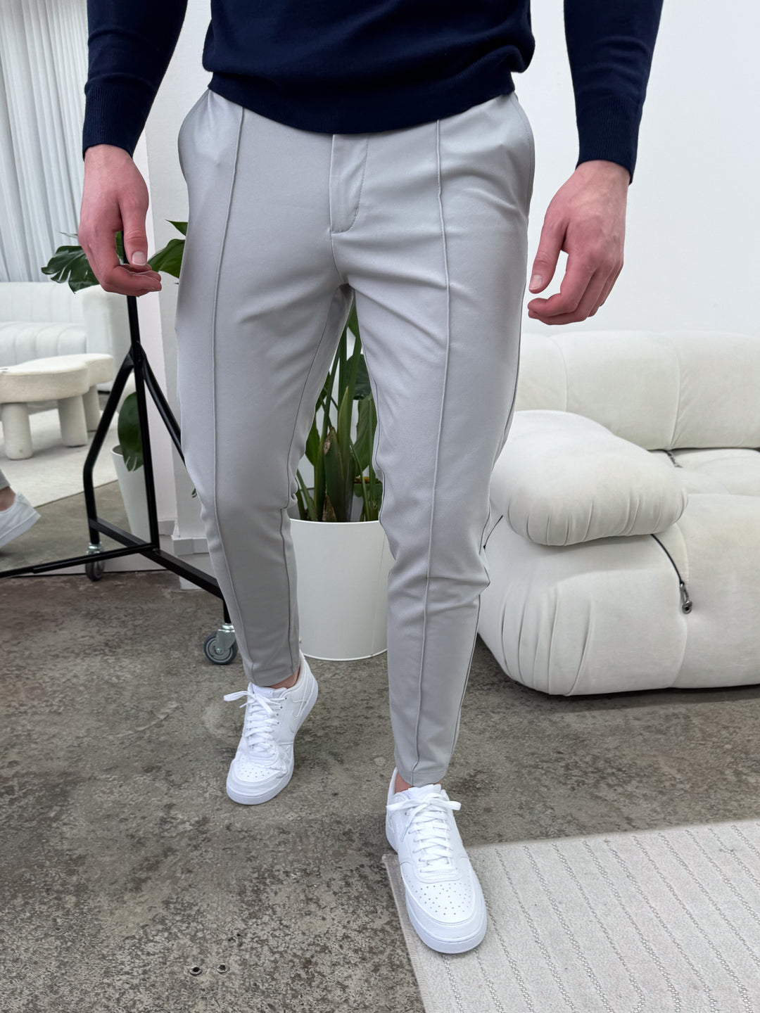 capone Luxe Trousers - Grey – Cali-clothing.com